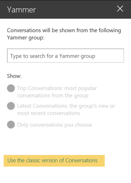 Choosing between the classic and modern Yammer web part | Sarah Haase
