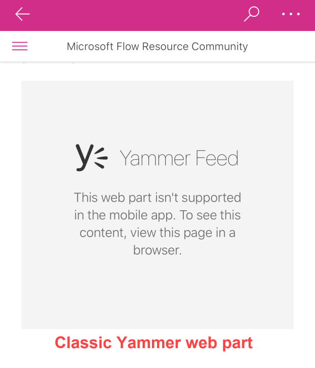 Choosing between the classic and modern Yammer web part | Sarah Haase