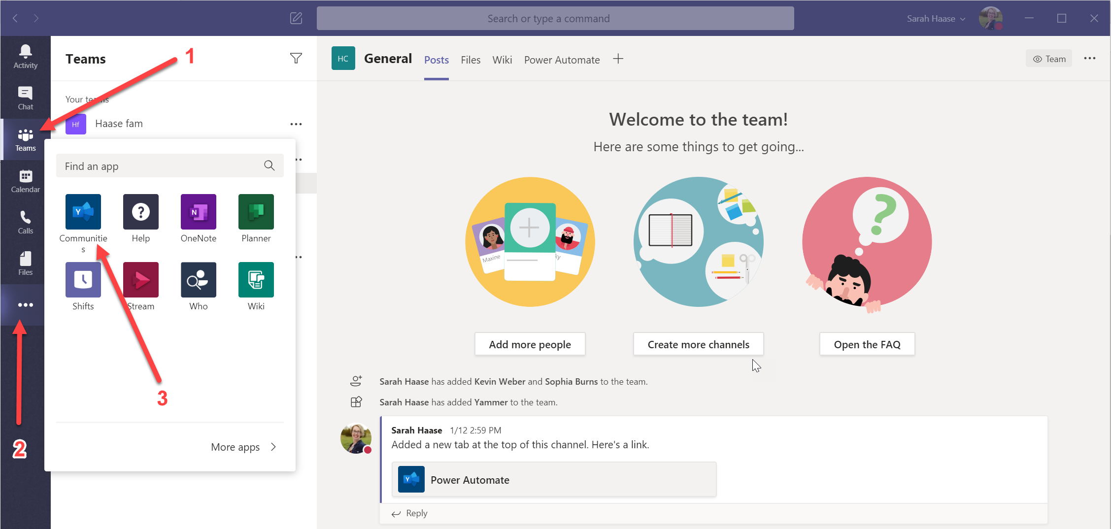 Integrating Yammer communities in Microsoft Teams | Sarah Haase
